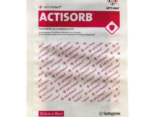 Pansement au charbon activé ACTISORB® | La Centrale Médicale