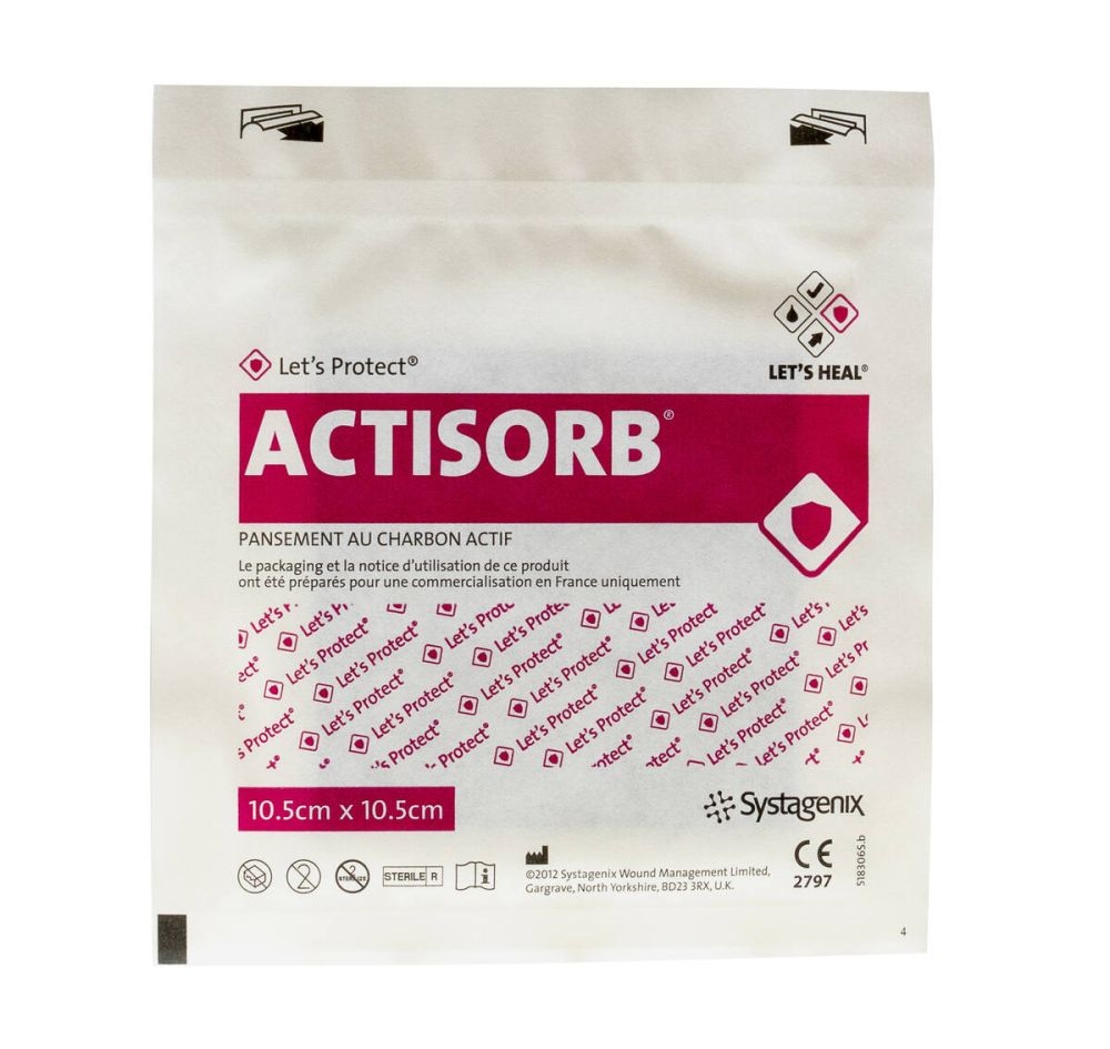 Pansement au charbon activé ACTISORB® | La Centrale Médicale