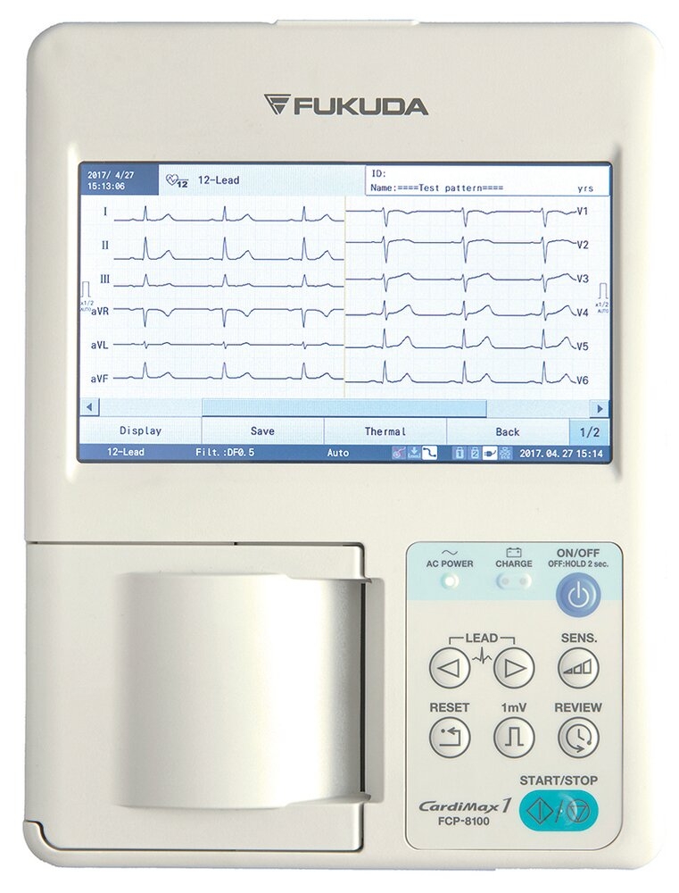 ECG portable FUKUDA FCP8100 3 pistes | La Centrale Médicale