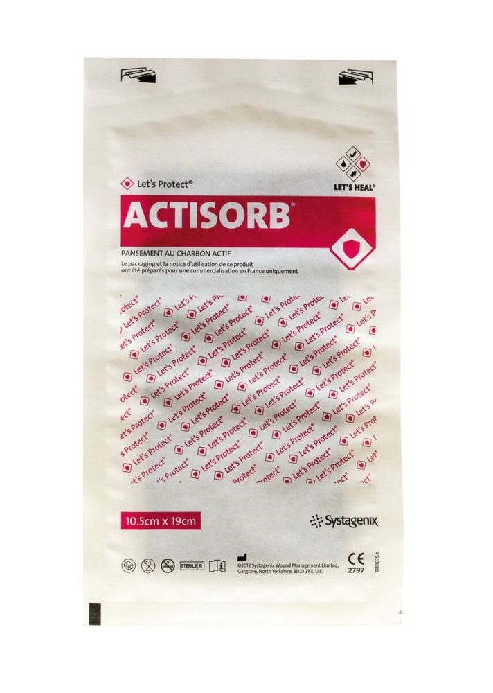 Pansement au charbon activé ACTISORB® | La Centrale Médicale